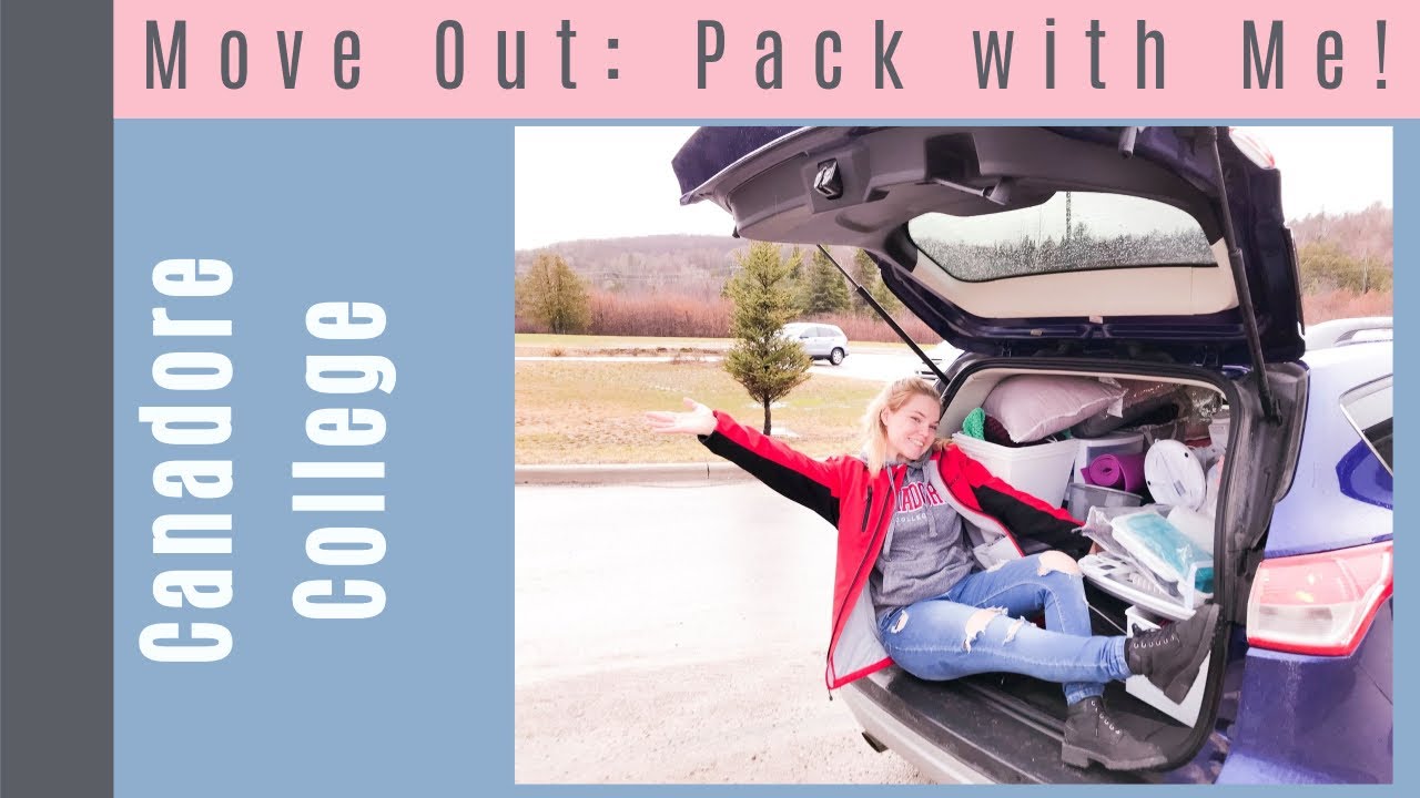 COLLEGE MOVE OUT: Pack with Me! | Canadore Residence 2019 - YouTube