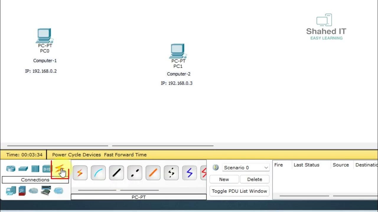 How to build a network between two devices using Packet tracer | Bangla tutorial - YouTube