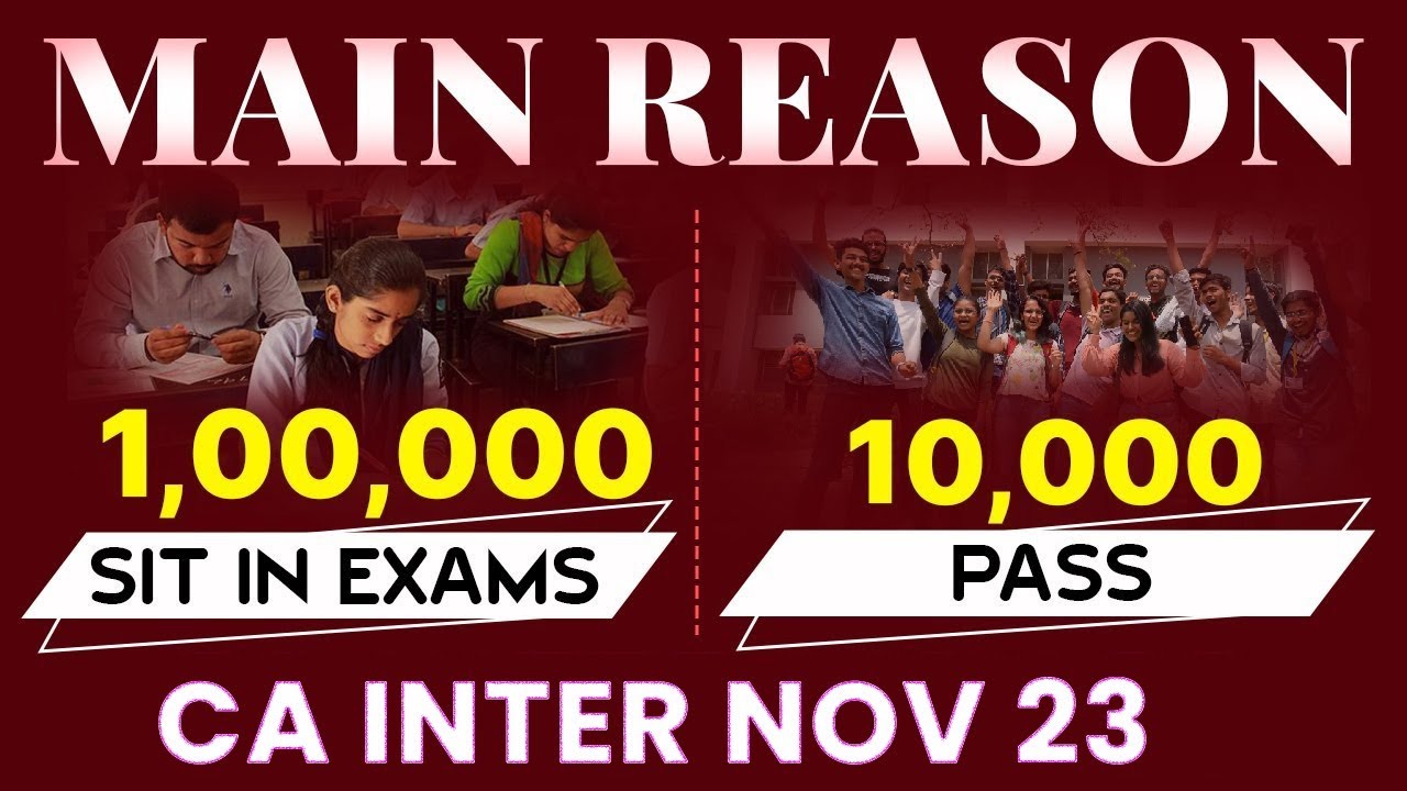 Pass Definitely CA Inter Sep 2024 Attempt | Why 90% Students Fail in ...