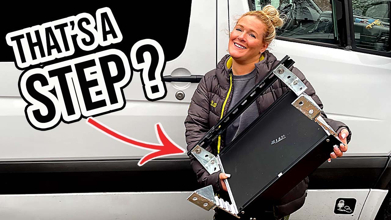 We FITTED A Side Step To Get In The Van - YouTube