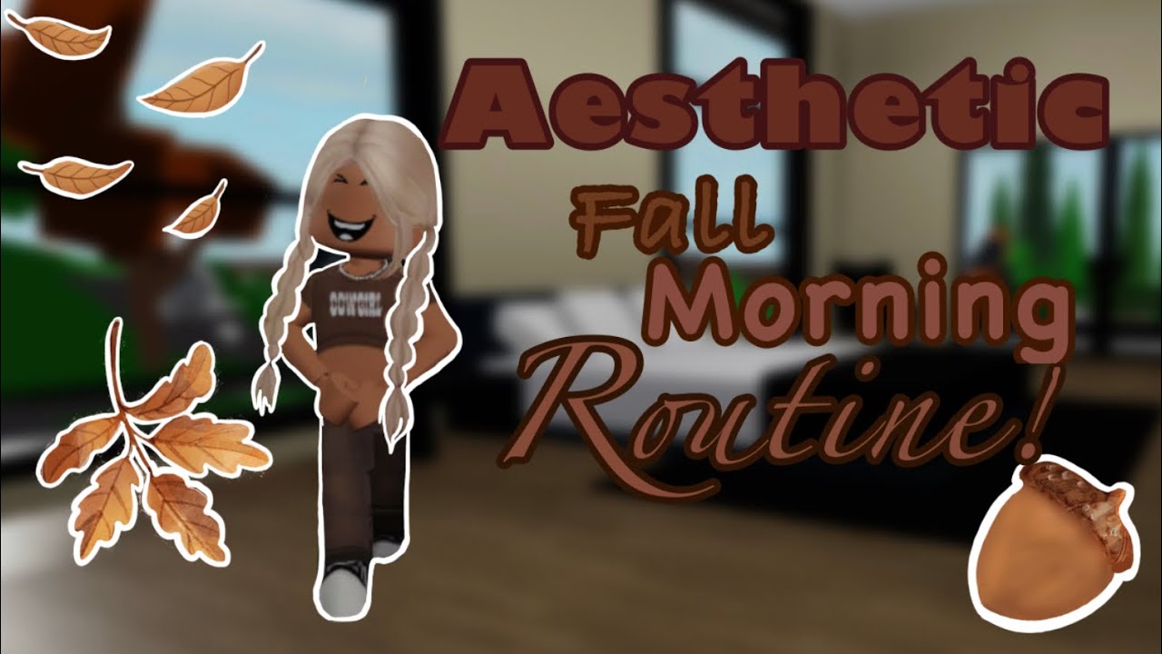 Aesthetic Fall morning routine 🍁🍂 *brookhaven roleplay* - YouTube