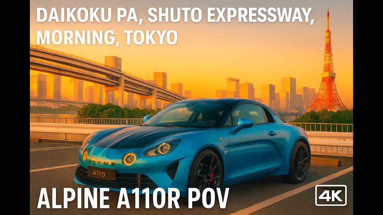 Tokyo Morning POV Drive 4K | Alpine A110R Low Sound on Shuto Expressway ...
