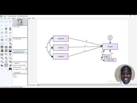 Regression Using Path Analysis in AMOS - YouTube