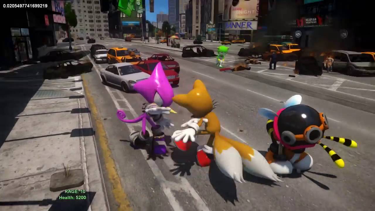 MILES TAILS PROWER AND COSMO SONIC VS Espio the Chameleon AND Charmy ...