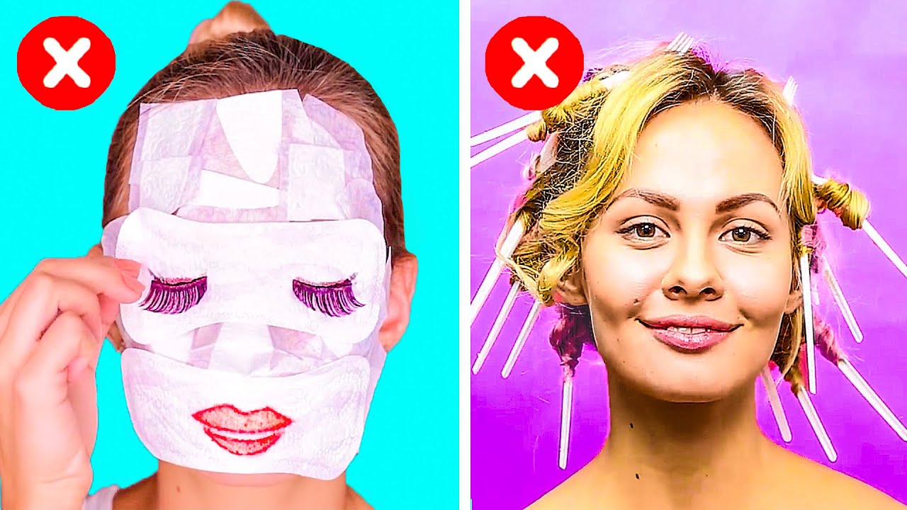 28 MAKEUP ART CRAFTS FOR YOUR BEAUTY ROUTINE | GENIUS TRICKS TO LOOK ...