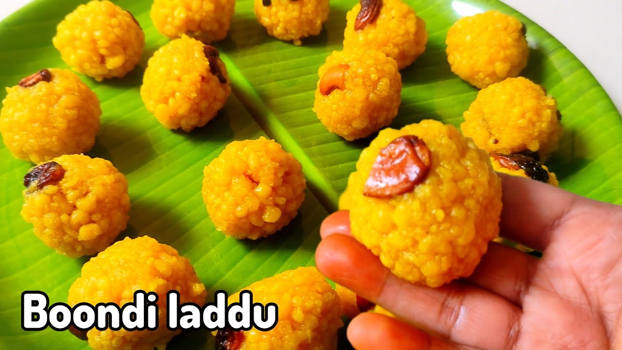 perfect laddu recipe in tamil/பூந்தி லட்டு/Laddu recipe in tamil - YouTube
