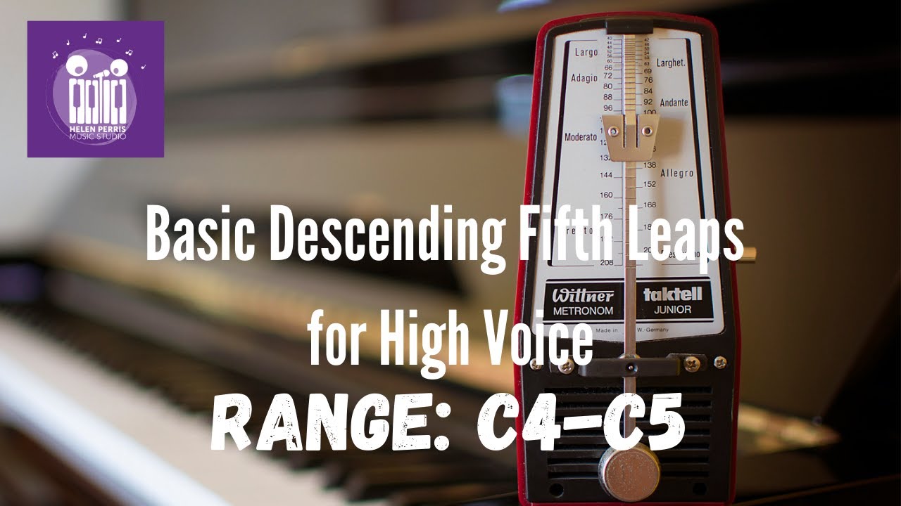 Basic Descending Fifth Leaps for High Voice - YouTube