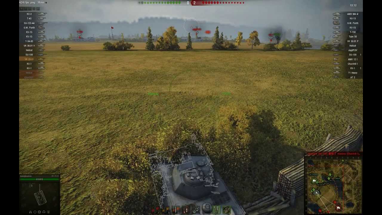 World of Tanks-VK28.01 #scouting in Malinovka - YouTube