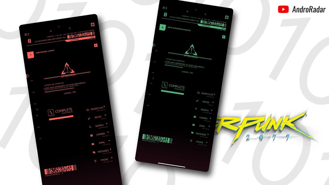 Cyberpunk UI for any Android | @Andro_Radar - YouTube