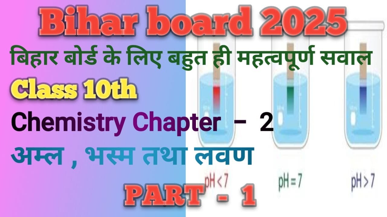 Class 10th Chemistry Chapter - 2 [ V.V.I OBJECTIVE 2025 ] #bihar board ...
