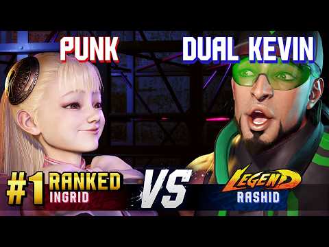 SF6 ▰ PUNK (#1 Ranked Ingrid) vs DUAL KEVIN (Rashid) ▰ High Level Gameplay