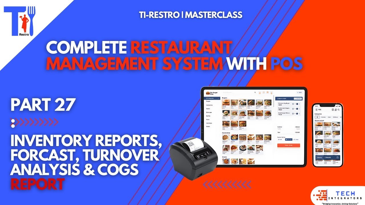 TI Restro Part 27: Inventory Reports, Forecast, Turnover analysis, Cogs ...