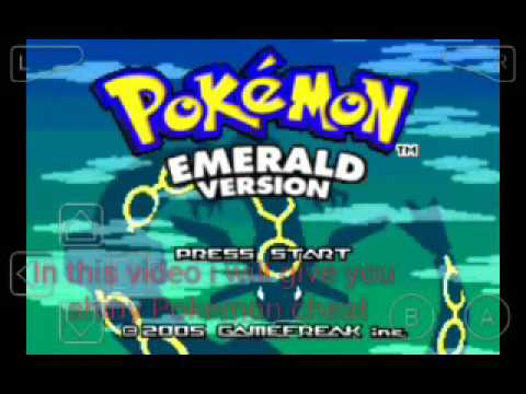 Pokemon Emerald Shiny Pokemon Cheat Code Without Messes Up Pokemon ...