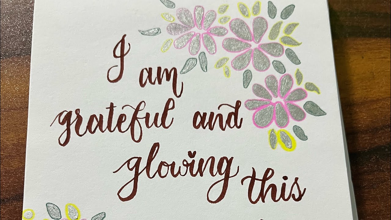 November Affirmation | Practice Calligraphy & Positive Vibes ️🌹 - YouTube