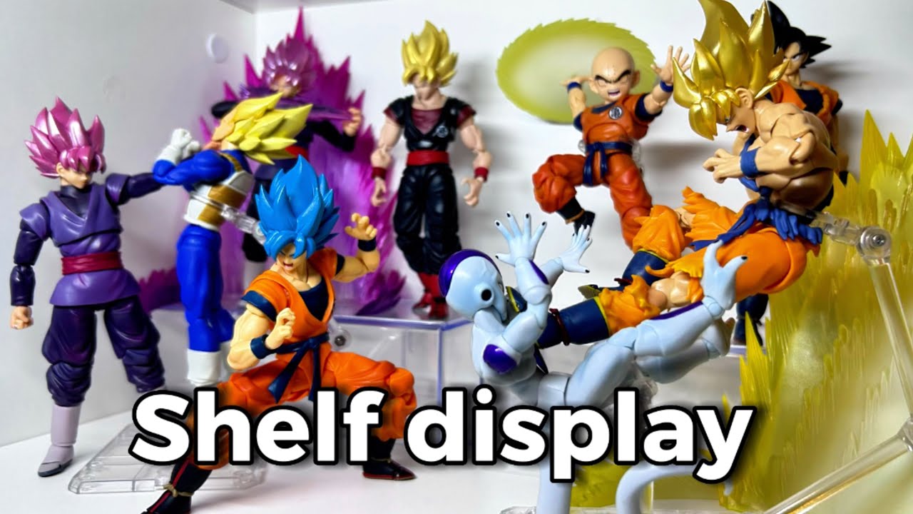New Shelf Display (dbz,naruto,spiderman) - YouTube