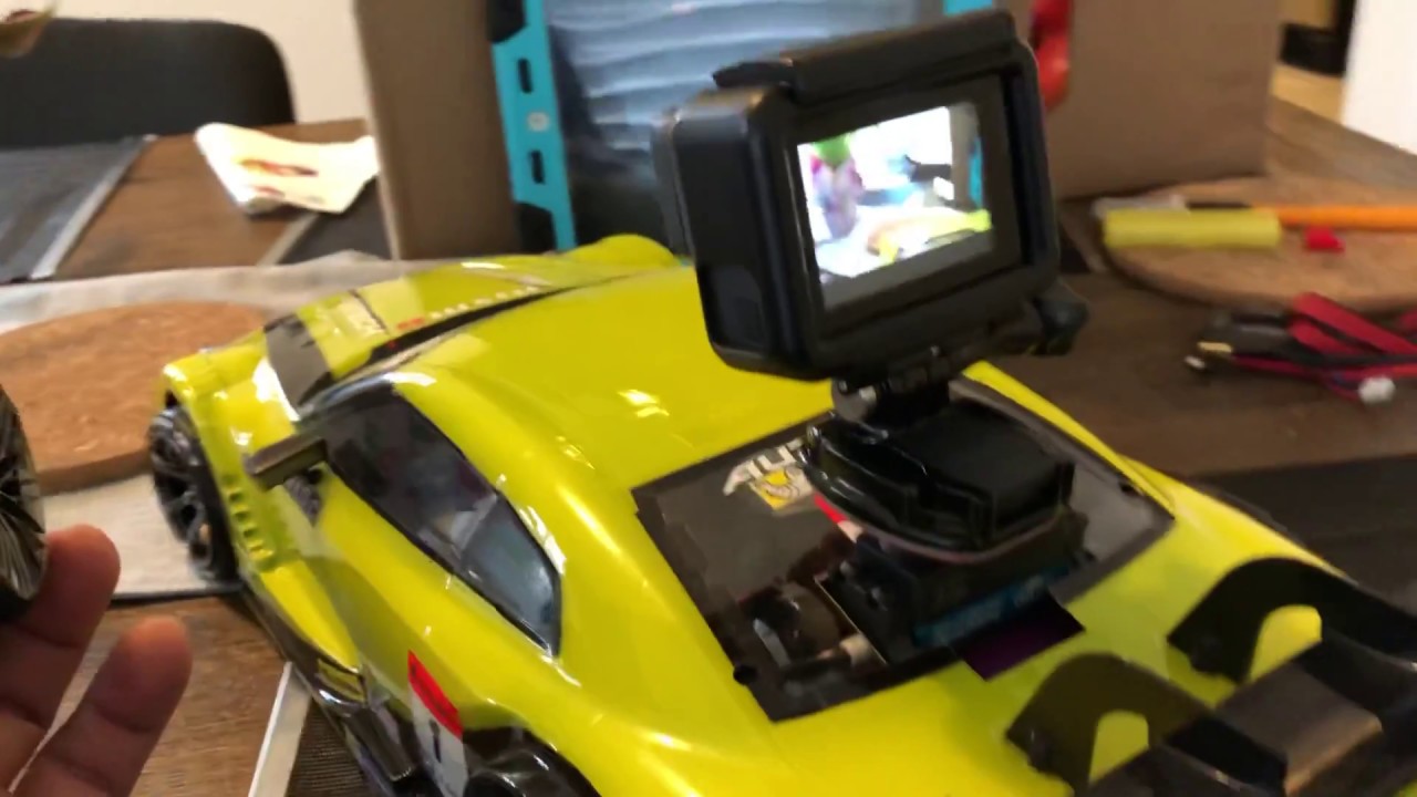 RC drift car with GoPro mount - YouTube