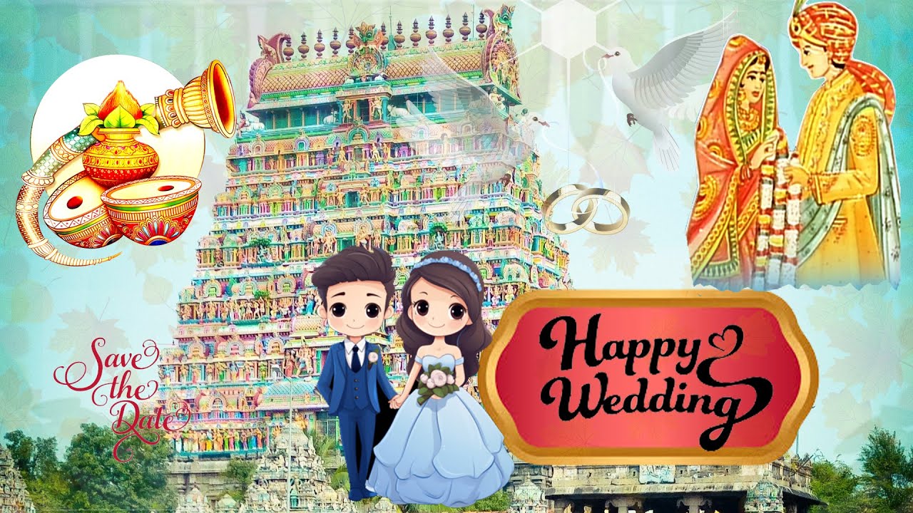 Cinematic Wedding Invitation 4k Video Marriage Invitation Royal Wedding ...