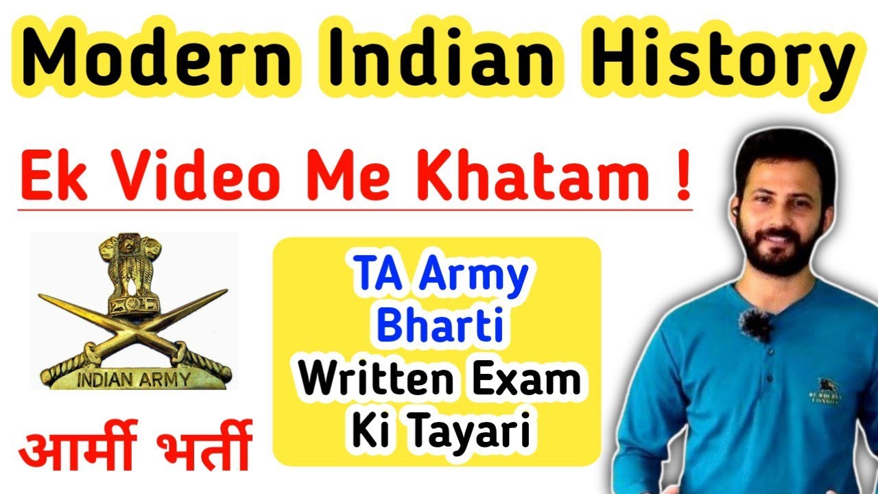 Modern Indian History – Ek Video Mein Khatam | TA Army Bharti 2025 ...