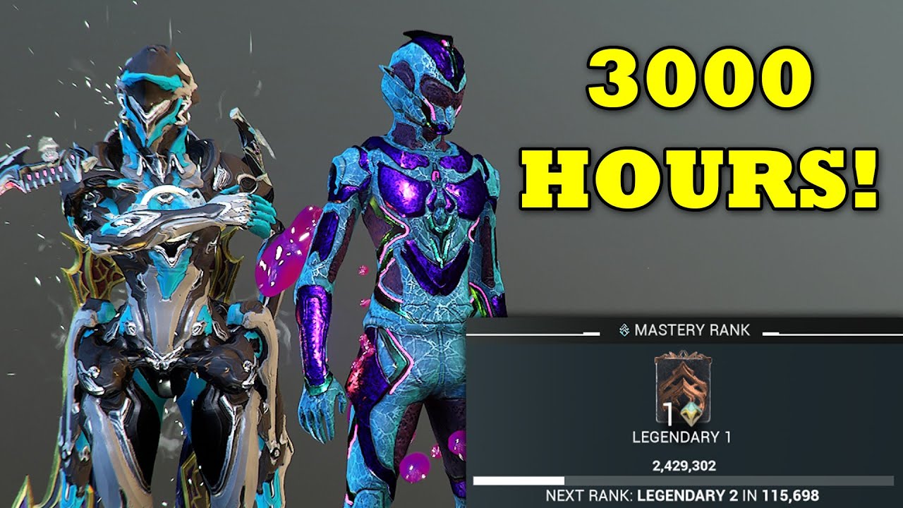 Warframe MR 31 Progress Report! Legendary Rank 1 3000 Hours! - YouTube