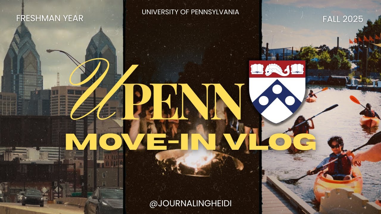 UPENN college move-in vlog | pre-orientation program 🚗 - YouTube