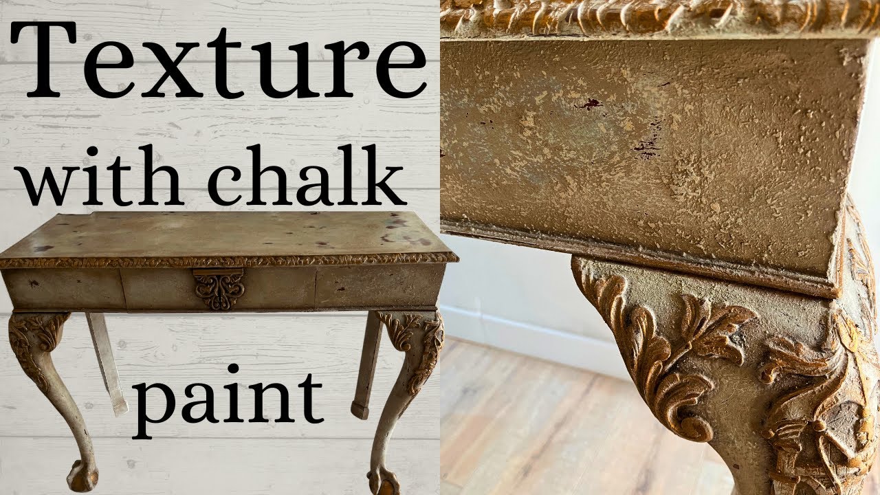 Chalk Painting Furniture. Creating texture. - YouTube