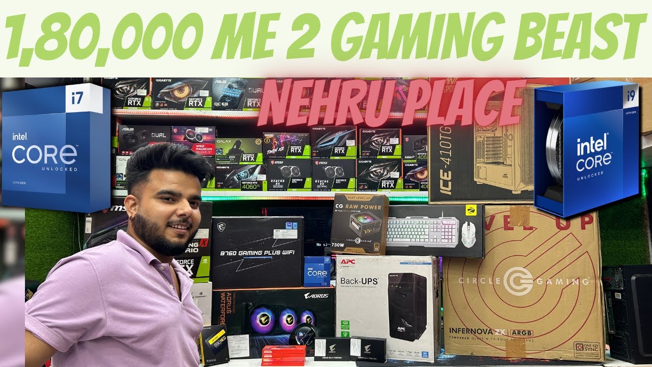 WE BUILT 2 GAMING BEAST IN RS.1,80,000 AT NEHRU PLACE COMPUTER MARKET || NEHRU PLACE PC BUILD ...