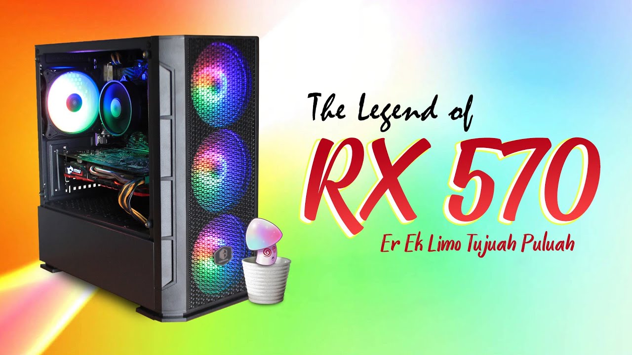 Rakit PC Gaming Pakai VGA Legend RX 570 Ft. i3 10100F & Cube Gaming ...