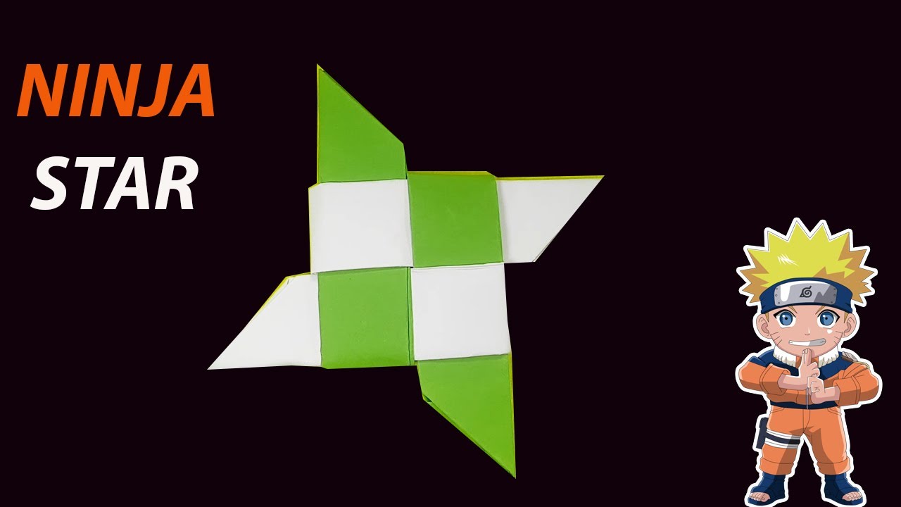 How to make a paper Ninja Star | Easy Ninja Star - YouTube