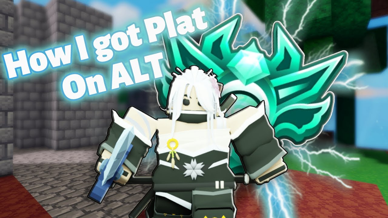 How I got PLAT in ROBLOX BEDWARS (RANKED) - YouTube