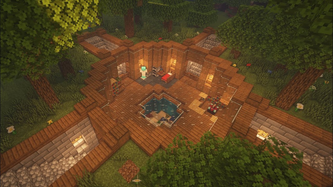 Relaxing | building a cozy Minecraft den | Minecraft - YouTube