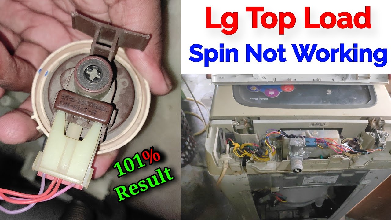 Lg top load washing machine spin Not working || top load washing ...