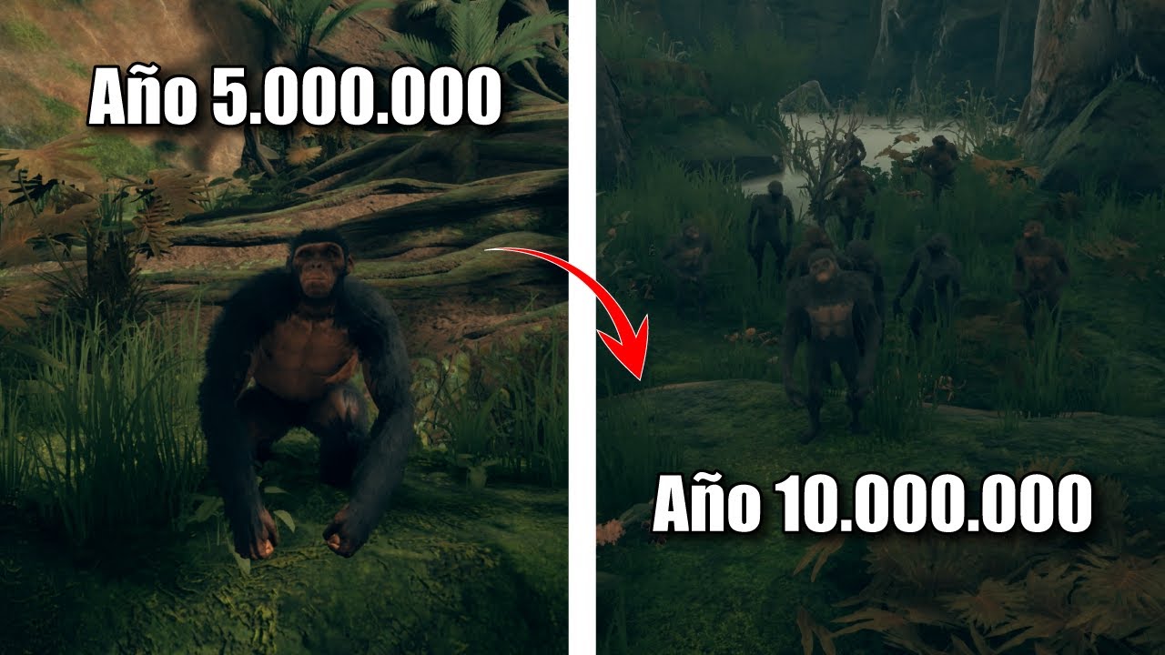10 MILLONES de Años Como Un SIMIO 🦧🦍 - YouTube