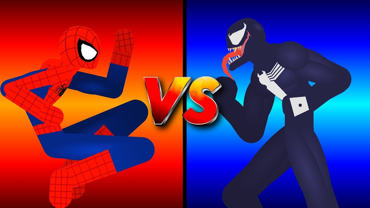 Spider-Man vs Venom (Stick Nodes) - YouTube