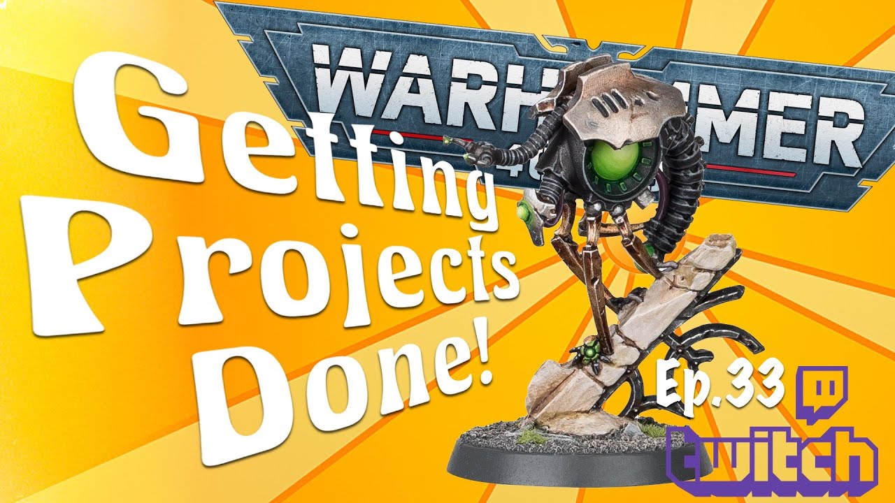 Getting Projects Done! ep.33 - Painting Necron Canoptek Plasmacyte and ...