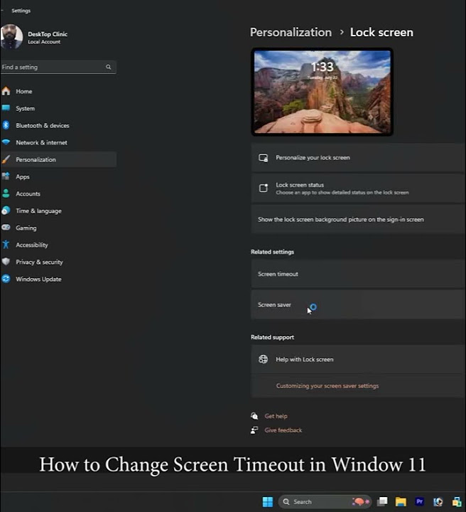 How to Change Screen Timeout in Window 11 Screen Time kese increase kare - YouTube