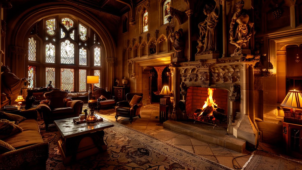 Cozy Castle Space, Fire Sound - Relieve Your Burden and Sleep Well ...