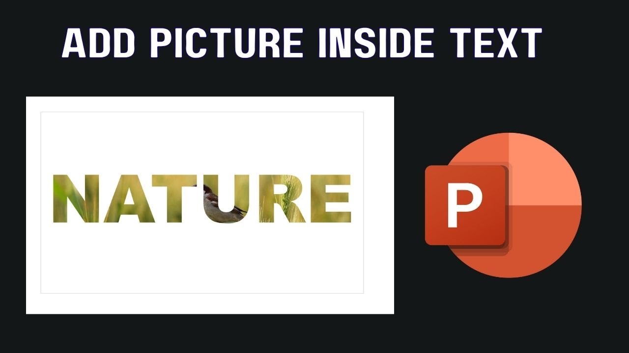 How to Add Picture Inside Text in PowerPoint | Add Image Inside Text in ...