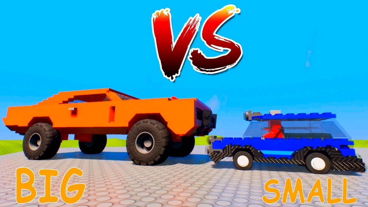 SMALL Car vs BIG | Brick Rigs - YouTube