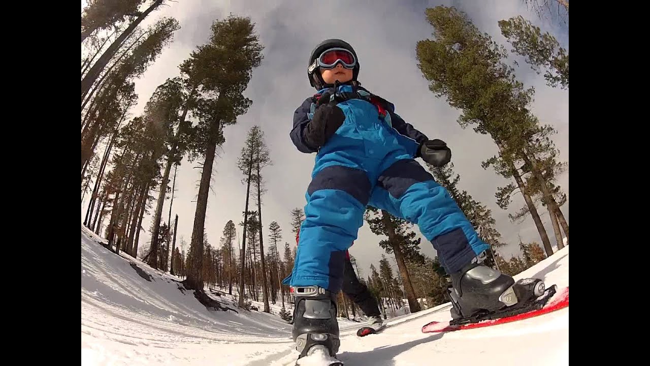 Patrick Skiing - Front View - YouTube