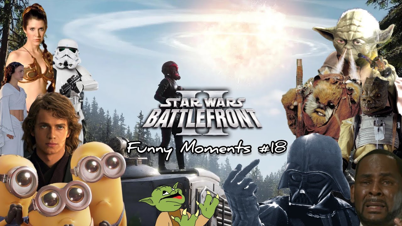 Battlefront 2 Funny Moments #18 - Yoda Skits, Ewok hunt and more! - YouTube