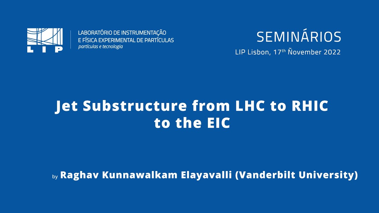 Jet Substructure from LHC to RHIC to the EIC - YouTube