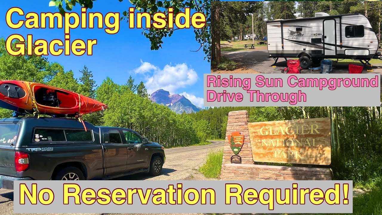 Camping at Rising Sun Campground in Glacier National Park - No ...