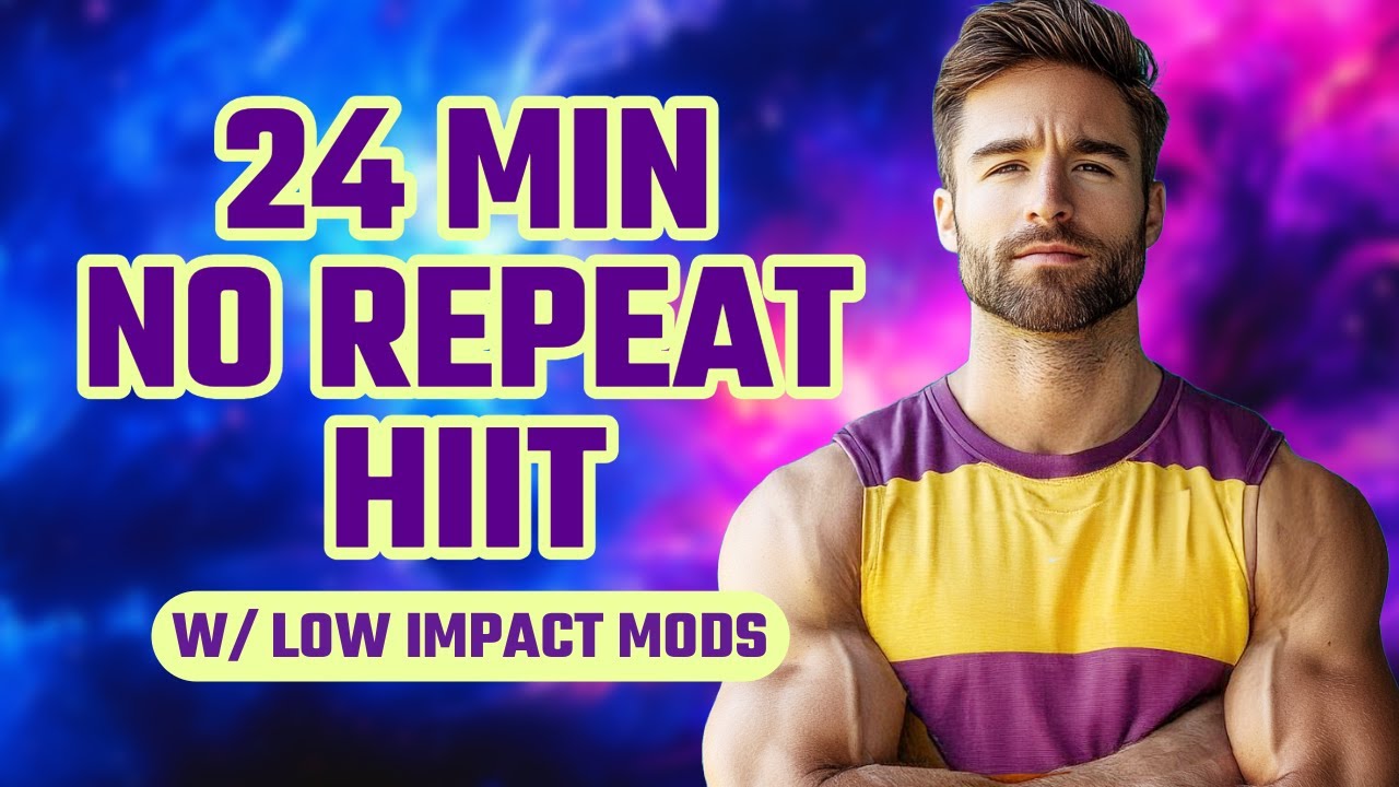 Get Fit Fast: 24-Min Full Body HIIT with No Repeats! 💪 - YouTube
