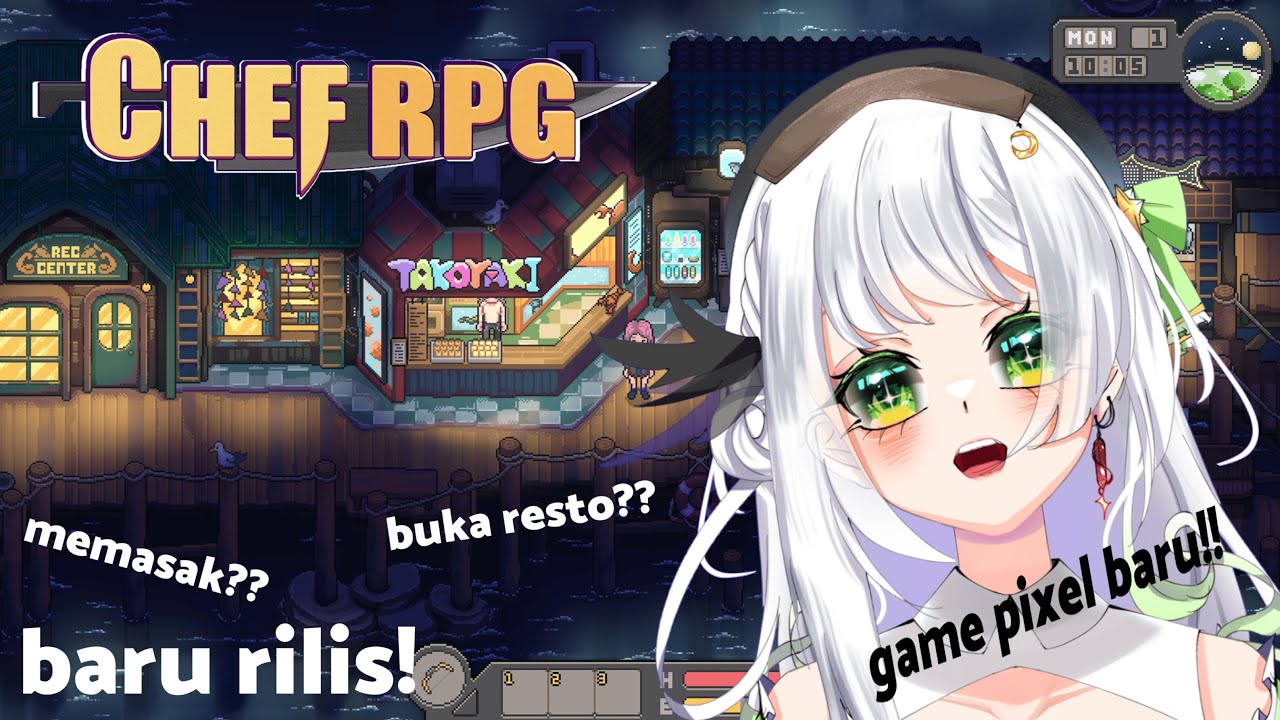 PWC play with Cillia」☾₊‧ Jadi KOKI ~Game pixel terbaru !~ CHEF RPG ...