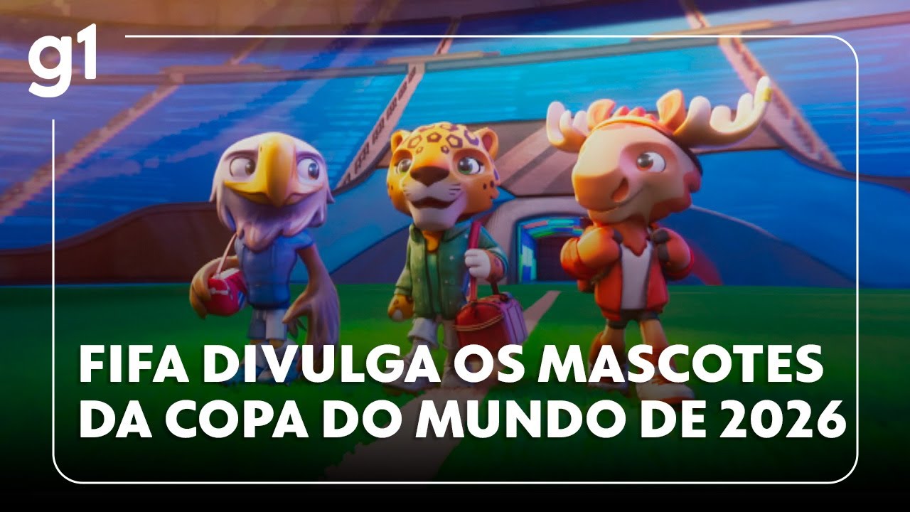 Fifa divulga os mascotes da Copa do Mundo de 2026 #g1 - YouTube