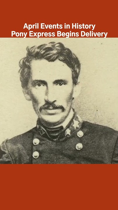 April Events in History | Pony Express Begins Delivery #aprilhistory # ...