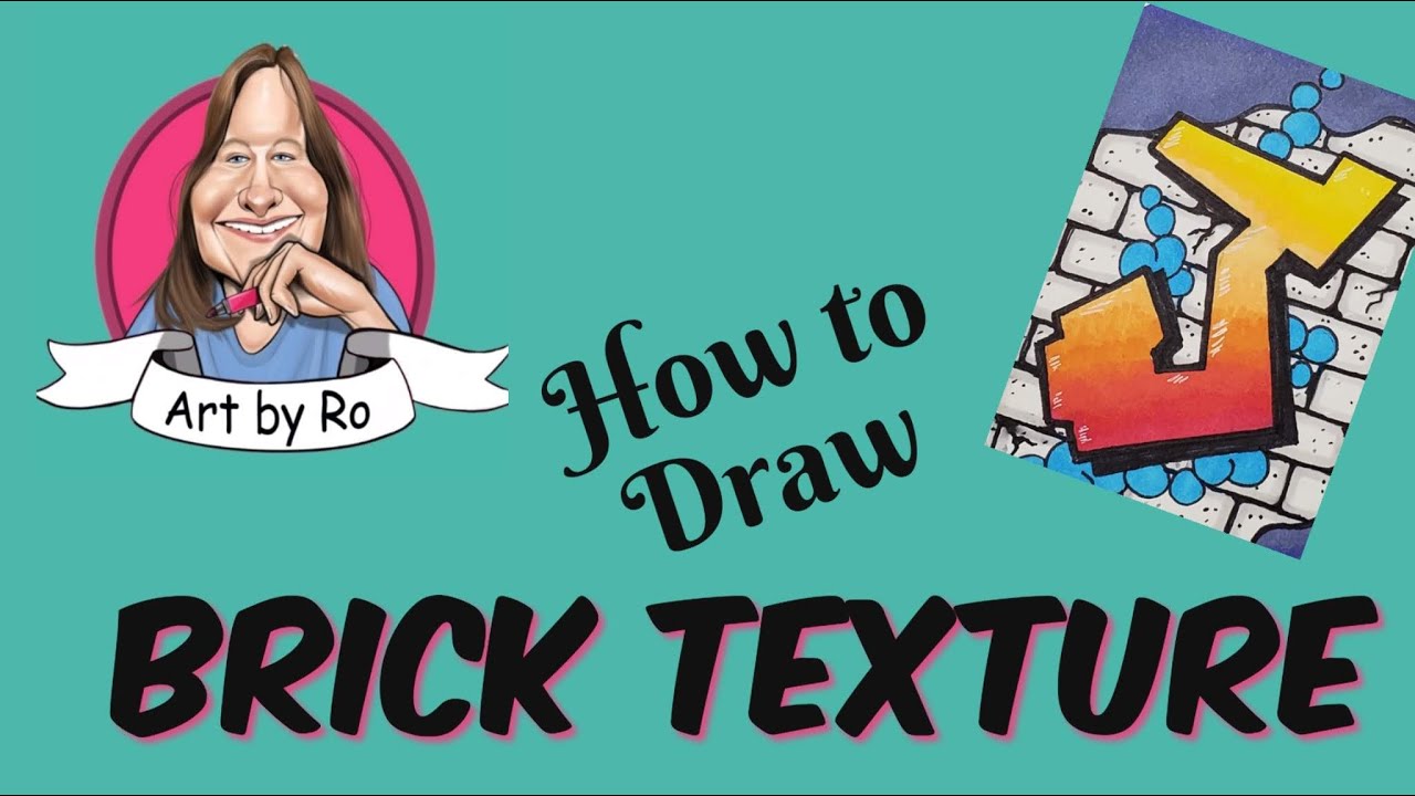 How to Draw Brick Texture - YouTube