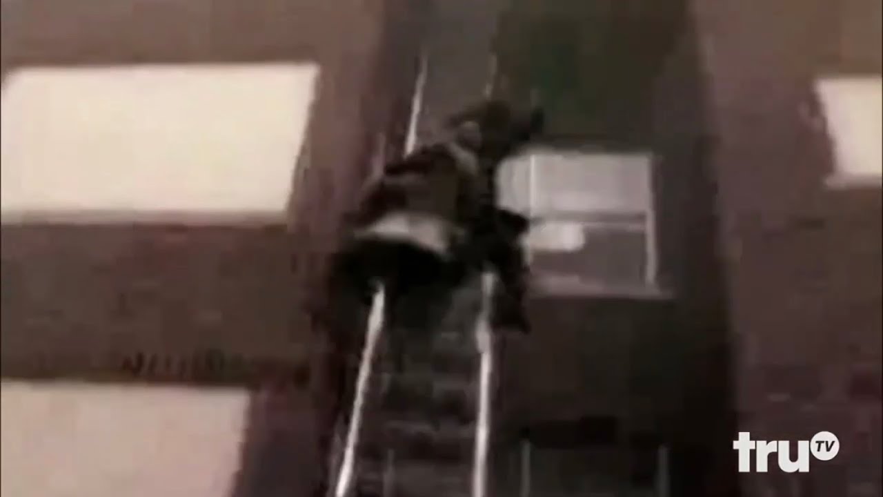 Firefighter Falls Off Ladder - YouTube