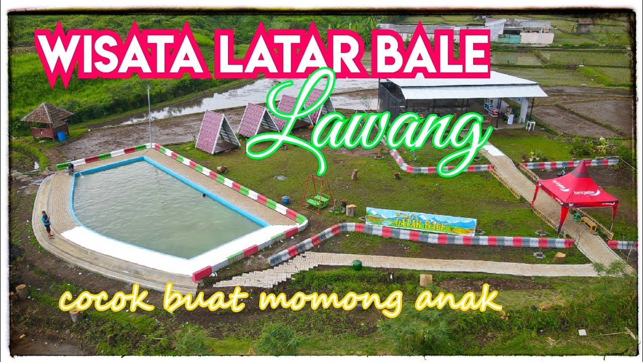 Wisata Taman Latar Bale / Wisata Baru Di Lawang / Malang #viewdrone ...
