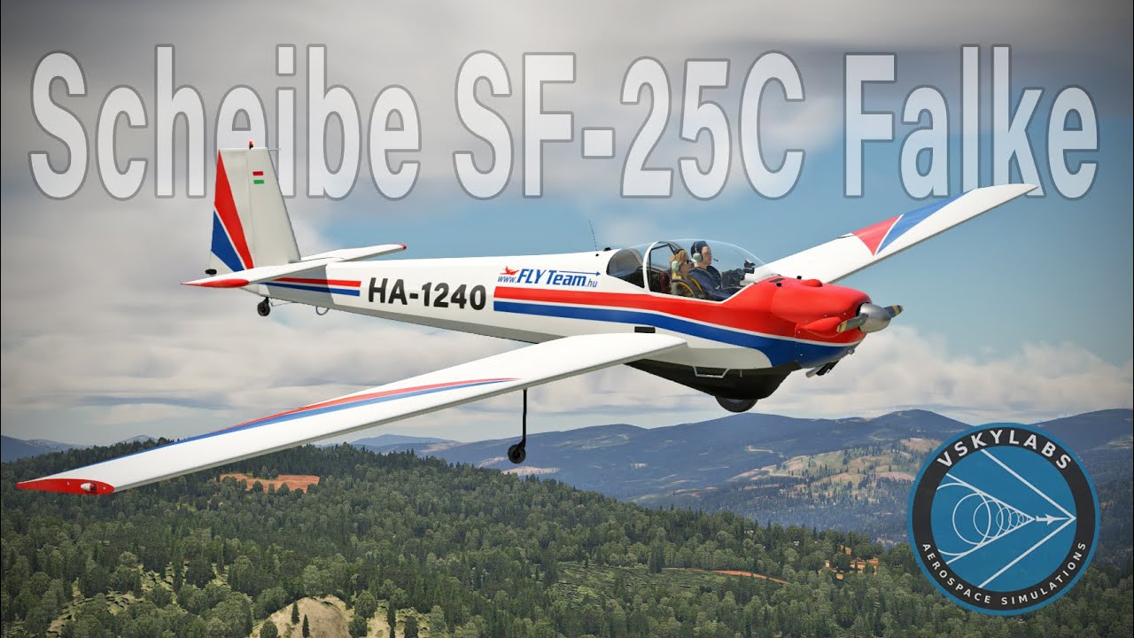 VSKYLABS SF-25C Falke V3.0 full flight (X-Plane 11) - YouTube